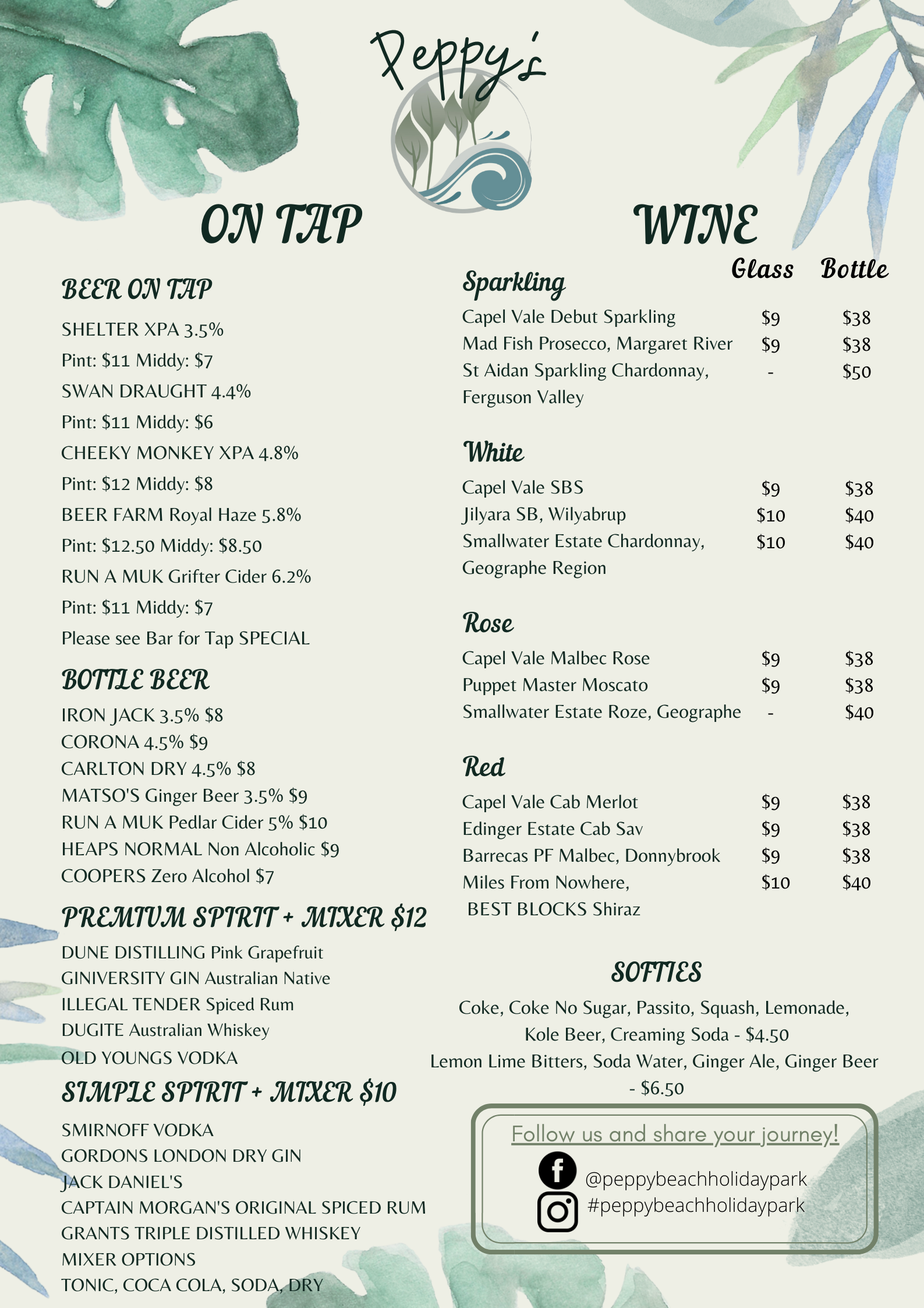 Bar & Restaurant - Peppermint Grove Beach Holiday Park