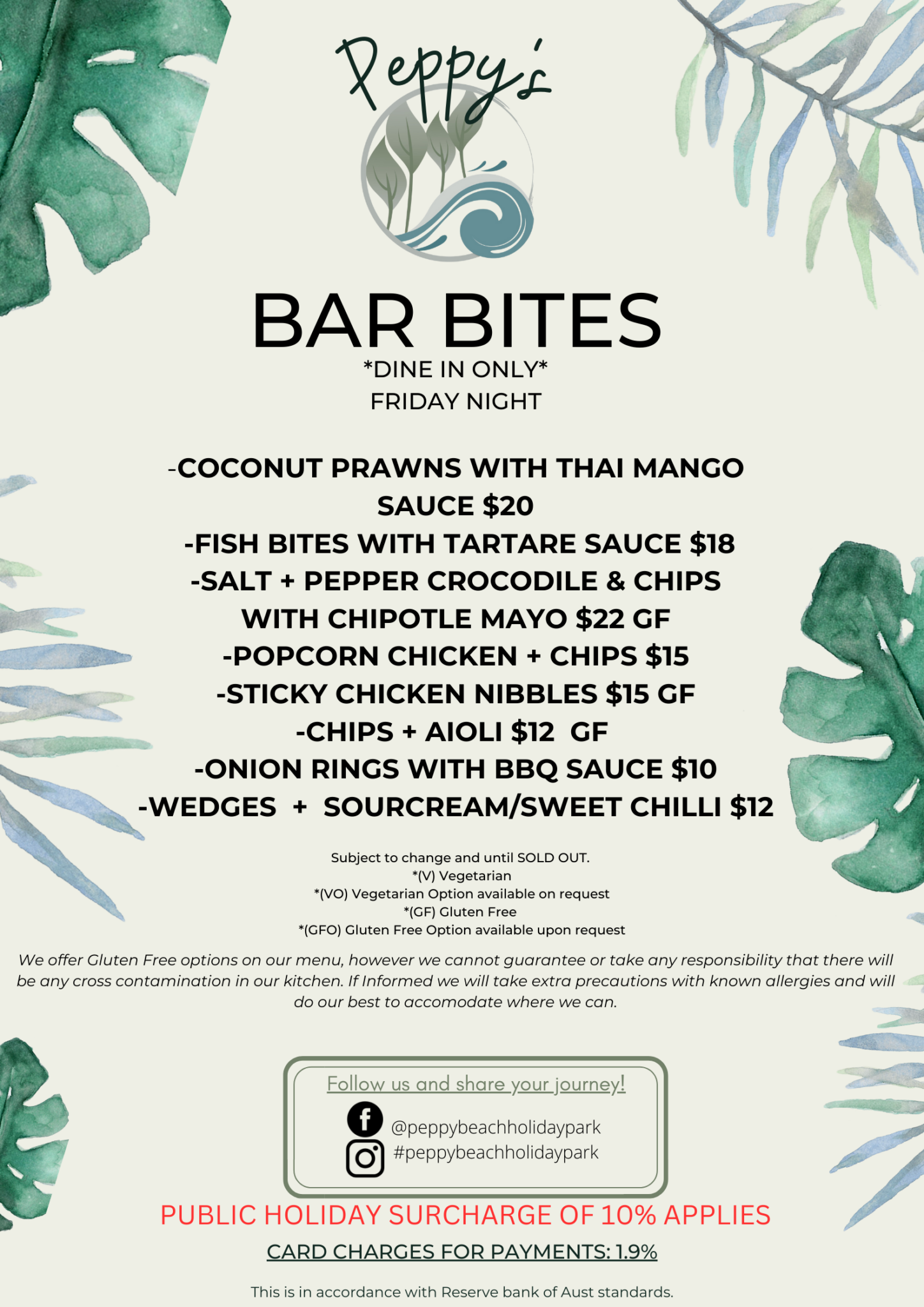 Bar & Restaurant - Peppermint Grove Beach Holiday Park