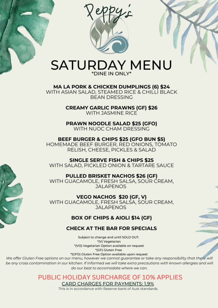 Bar & Restaurant - Peppermint Grove Beach Holiday Park